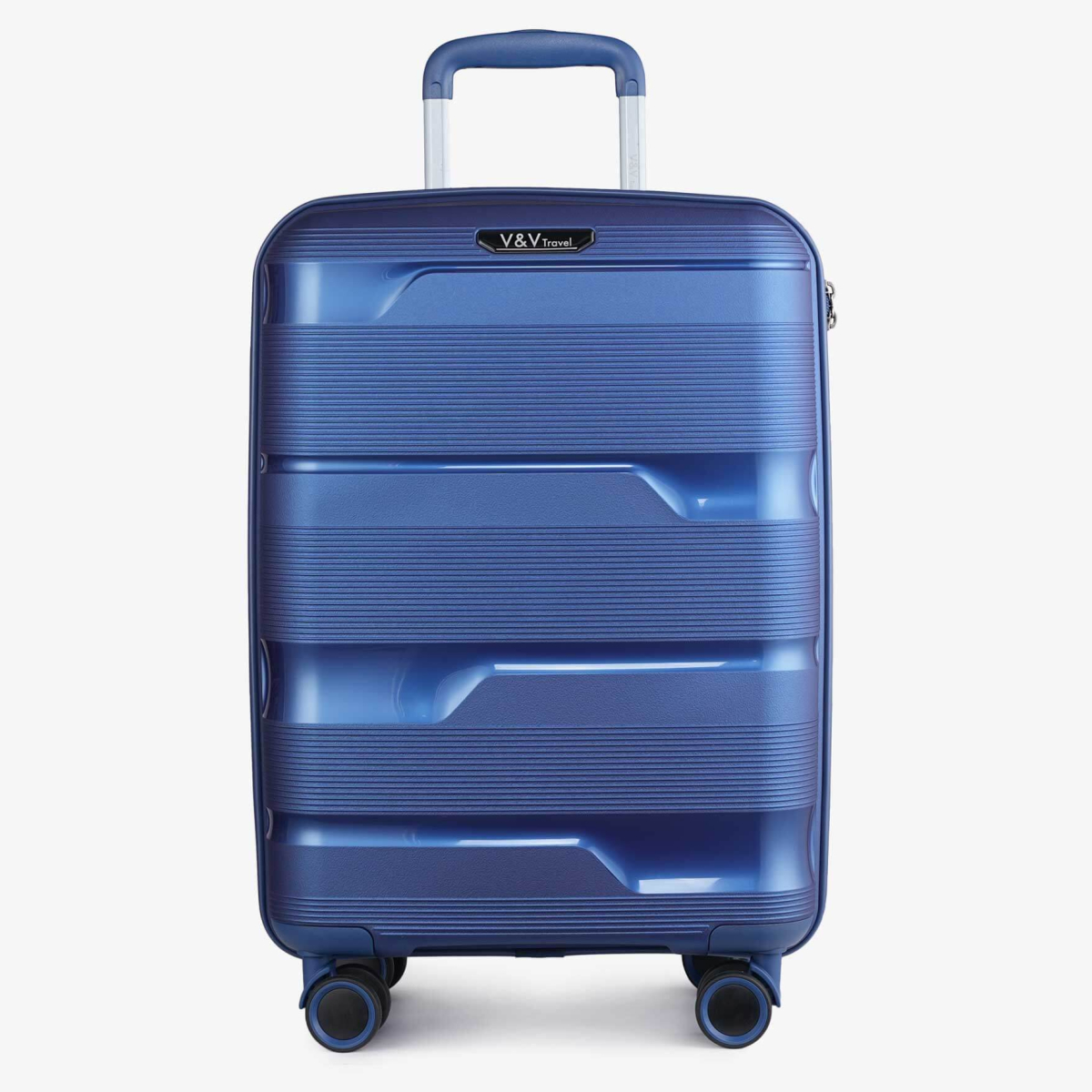 Валіза V&V Travel Metallo 8023-55 Blue
